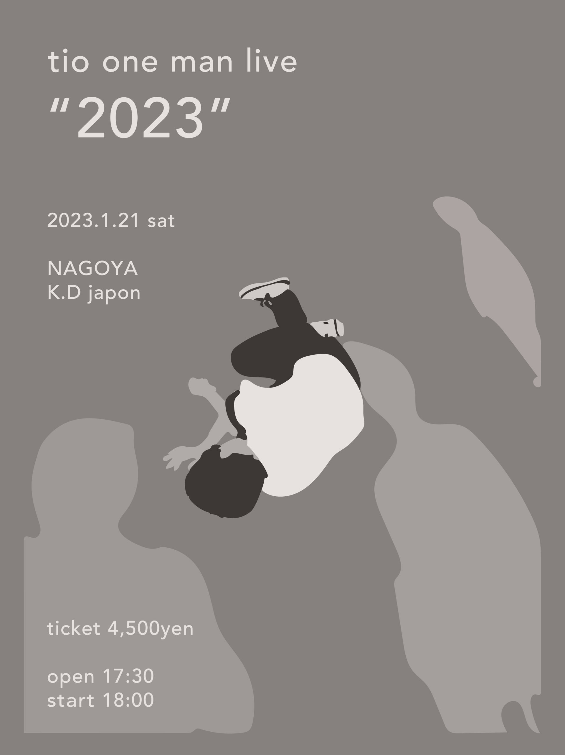 1/21(sat) tio one man live "2023" K.D Japon, Aichi | tio